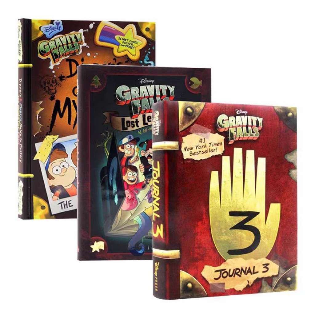Gravity Falls Book Set (3 Books) | Journal 3 + Lost Legends + Dipper ...