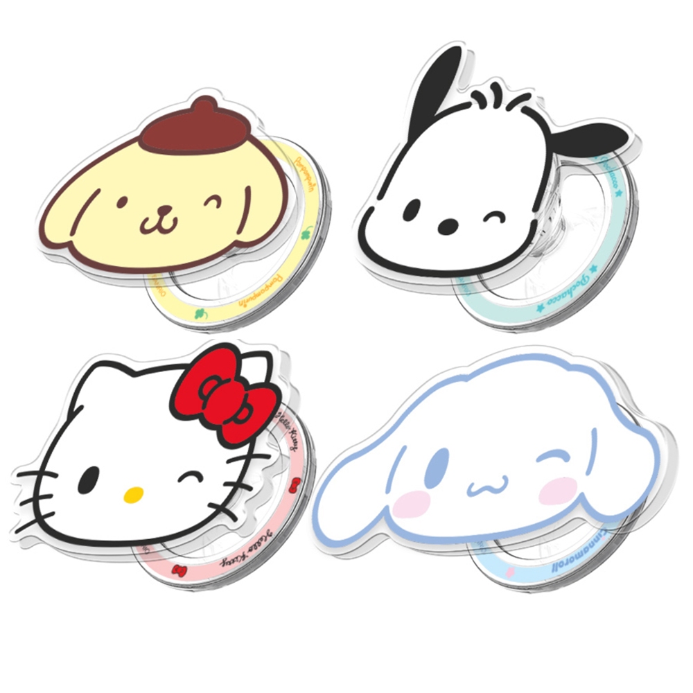 Sanrio WINK MagSafe Clear Grip Tok Holder Set with Metal Plate – Hello ...