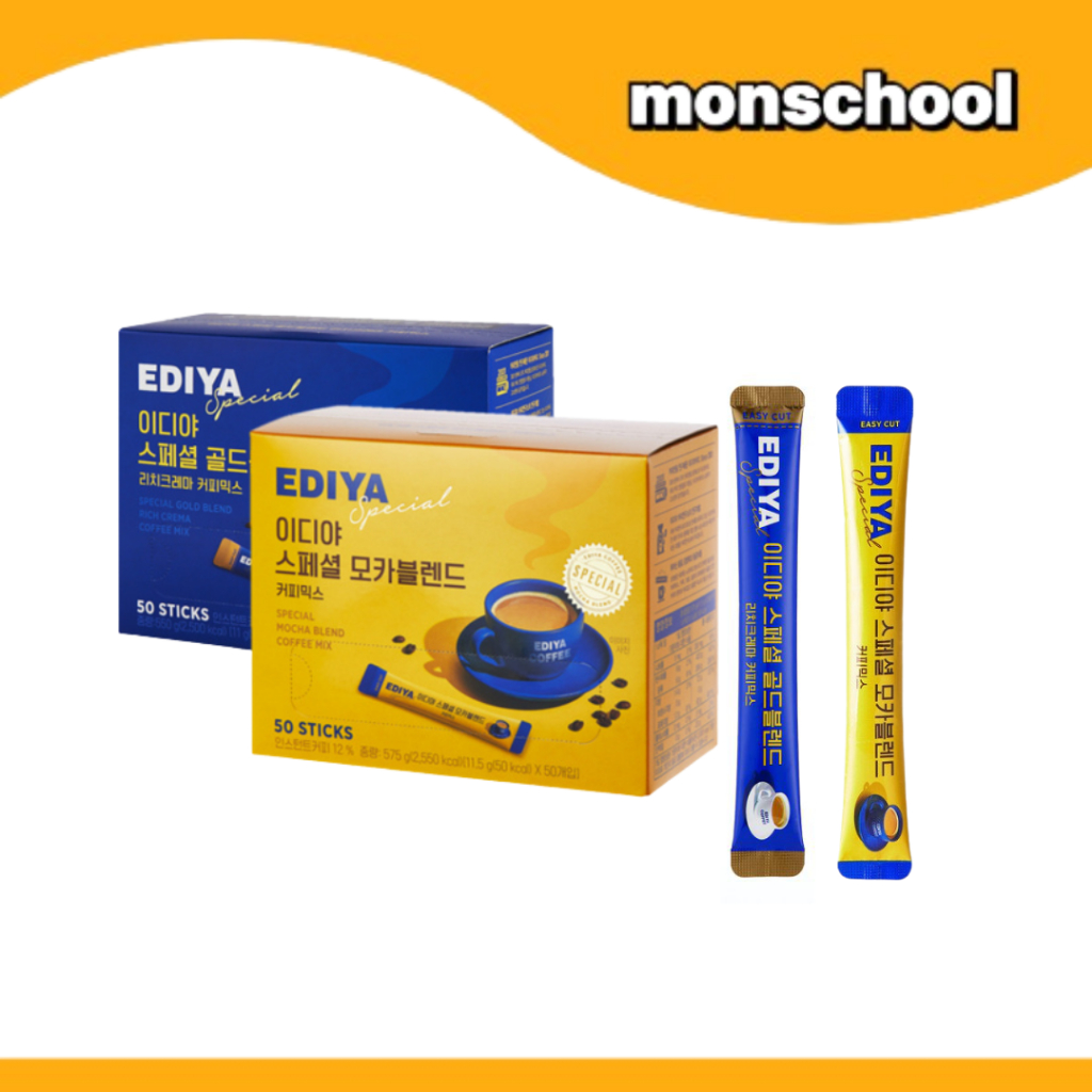 EDIYA Coffee Mix 3-in-1 Instant Coffee | Gold Blend Mocha Blend Korean ...