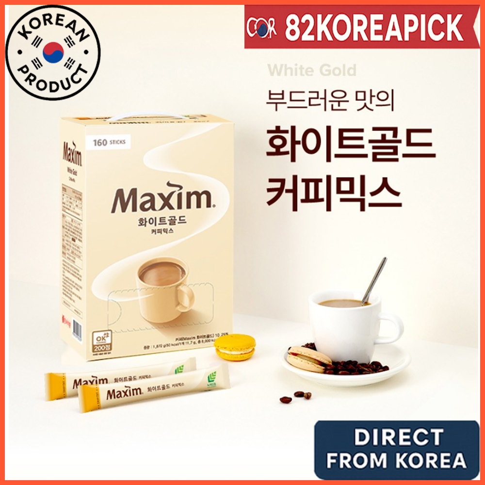 [MAXIM] White Gold Coffee Mix 585g (11.7g × 50 sticks) | Shopee Philippines