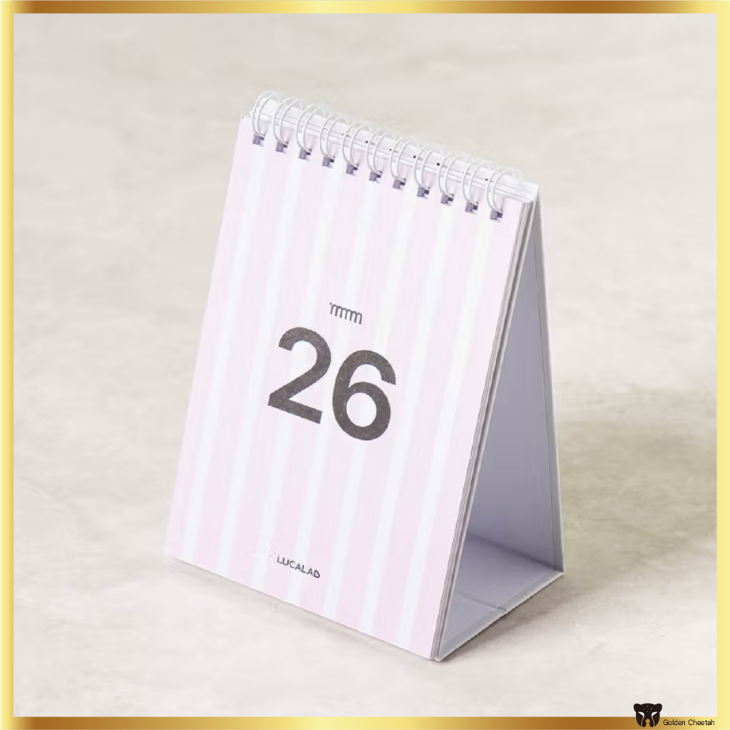 DAISO KOREA 2026 Lucalab MMM Mini Calendar | Compact Standing Desk ...