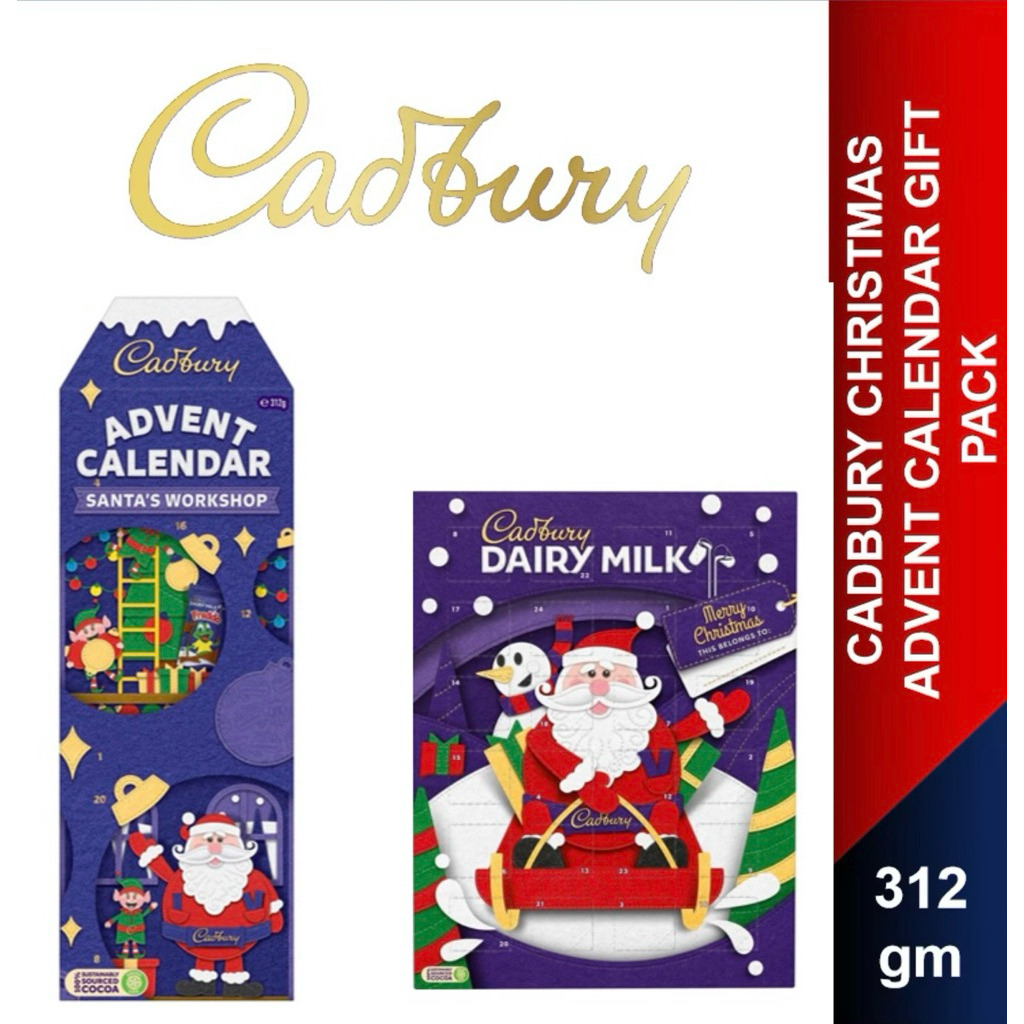 Christmas Cadbury 3D Advent Calendar 312g / Cadbury Calendar 25 days ...
