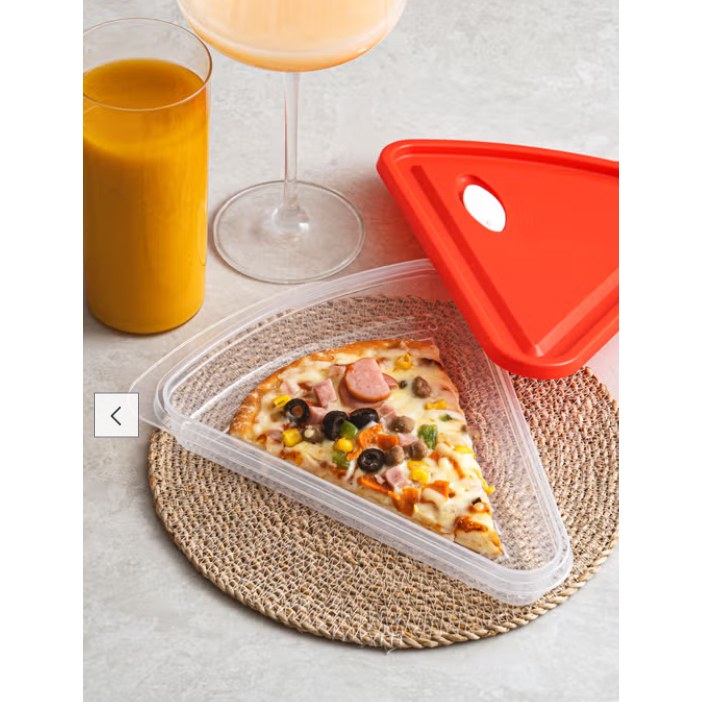 Pizza Storage Container 480mlㅣKeep your pizza slice warm and fresh ...