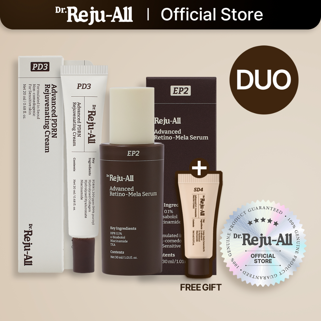 [Dr.Reju-All Official] (PD3+EP2) PDRN Cream 20ml + Retino-Mela Serum ...