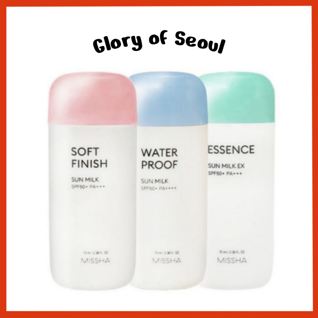 MISSHA All Around Safe Block Essence Sun Milk/Finish Sun Milk ...