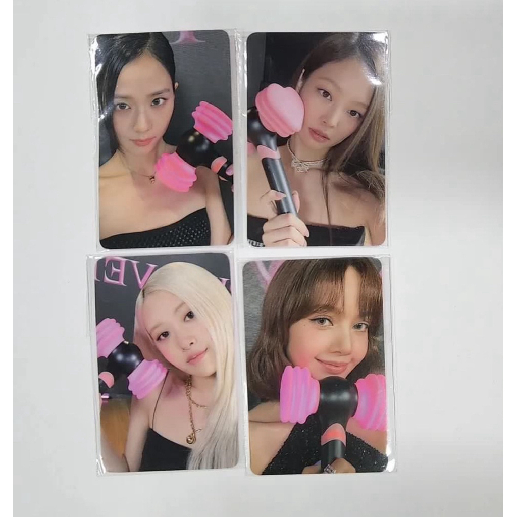 Official Blackpink Lightstick Ver 2 POB Photocard Weverse Shop Jennie Jisoo Rosé Rose Lisa BP ...
