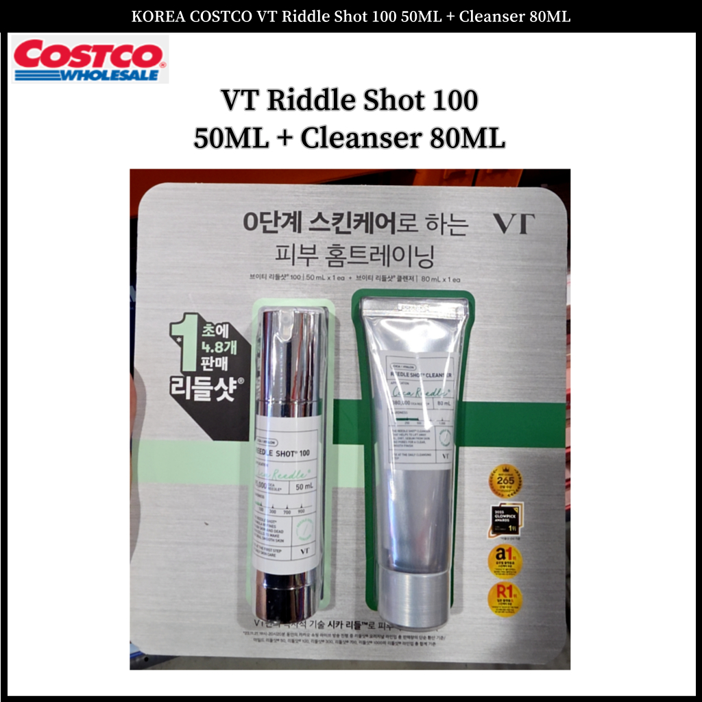 KOREA COSTCO VT Riddle Shot 100 50ML + Cleanser 80ML | Shopee Philippines