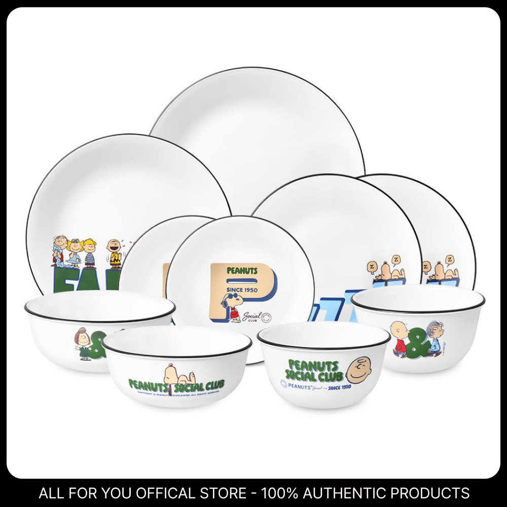 [CORELLE X PEANUTS] 75th Anniversary Dinnerware Edition | Shopee ...