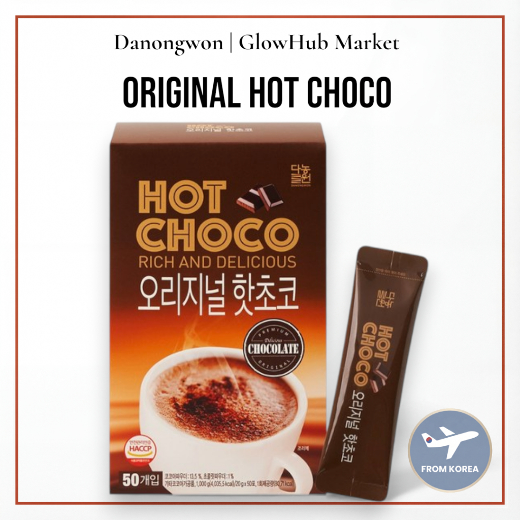 Danongwon Original Hot Choco 50 sticks – creamy Korean hot chocolate ...