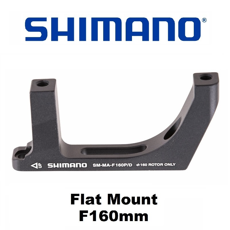 Shimano Flat Mount to Post Mount 160mm Adaptor For Front or Rear ...