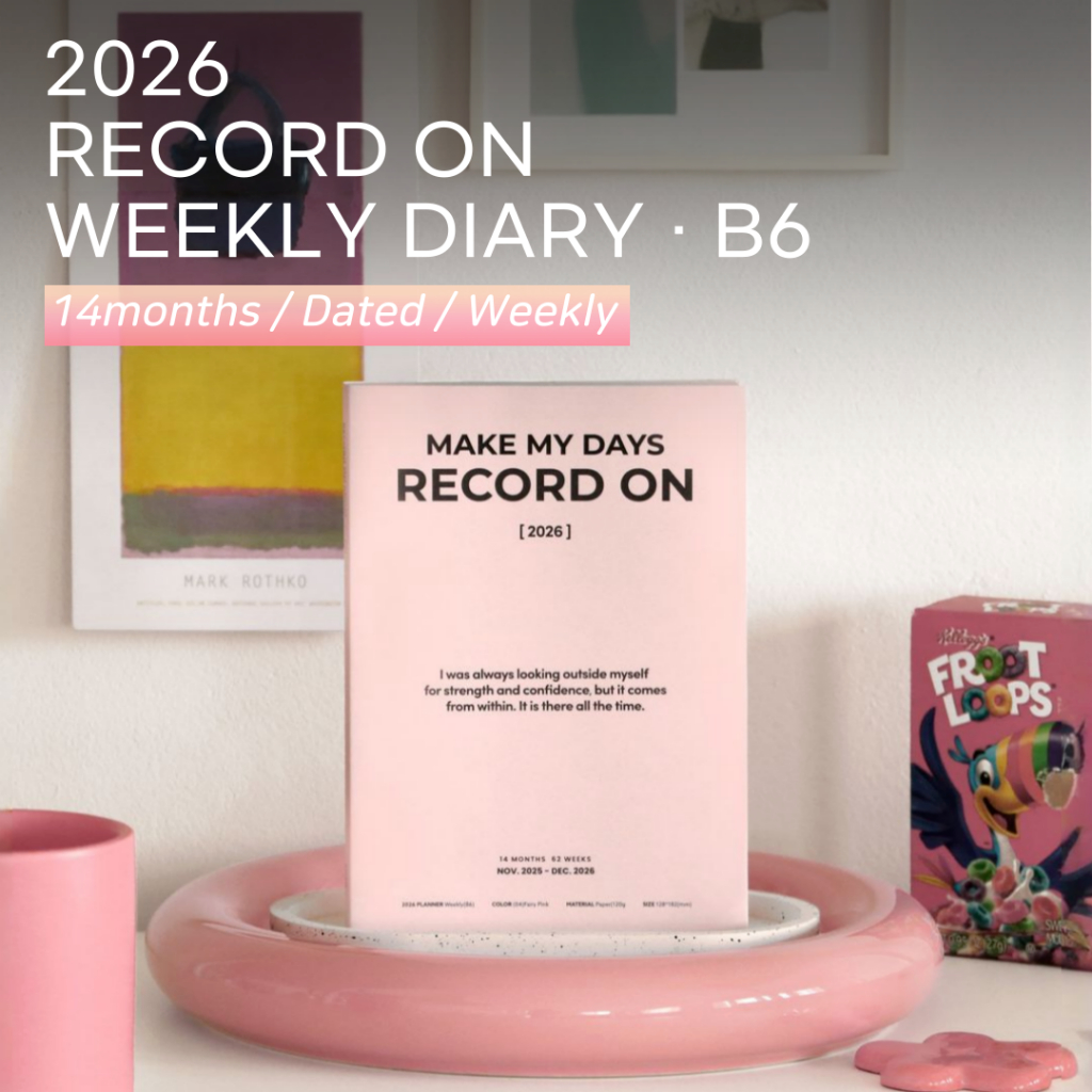ICONIC 2026 Record On Weekly Diary B6 Dated Planner Scheduler Bullet ...