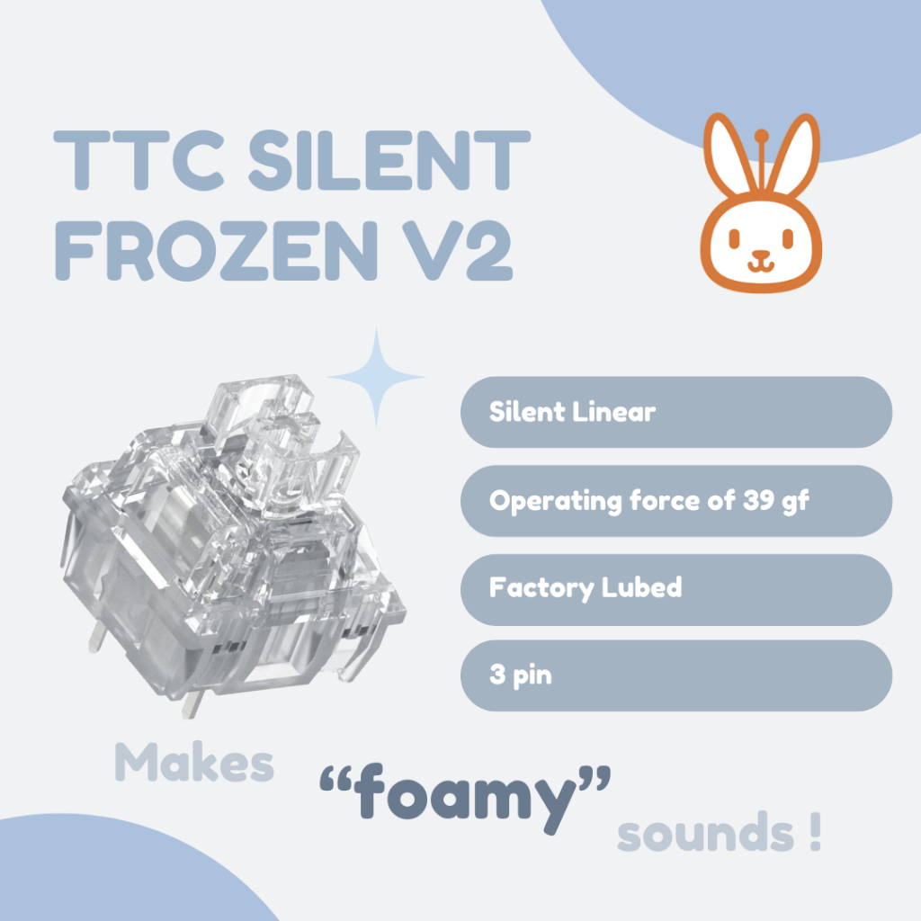 TTC Switches Silent Frozen|Speed Silver|Bluish White|Gold Pink ...