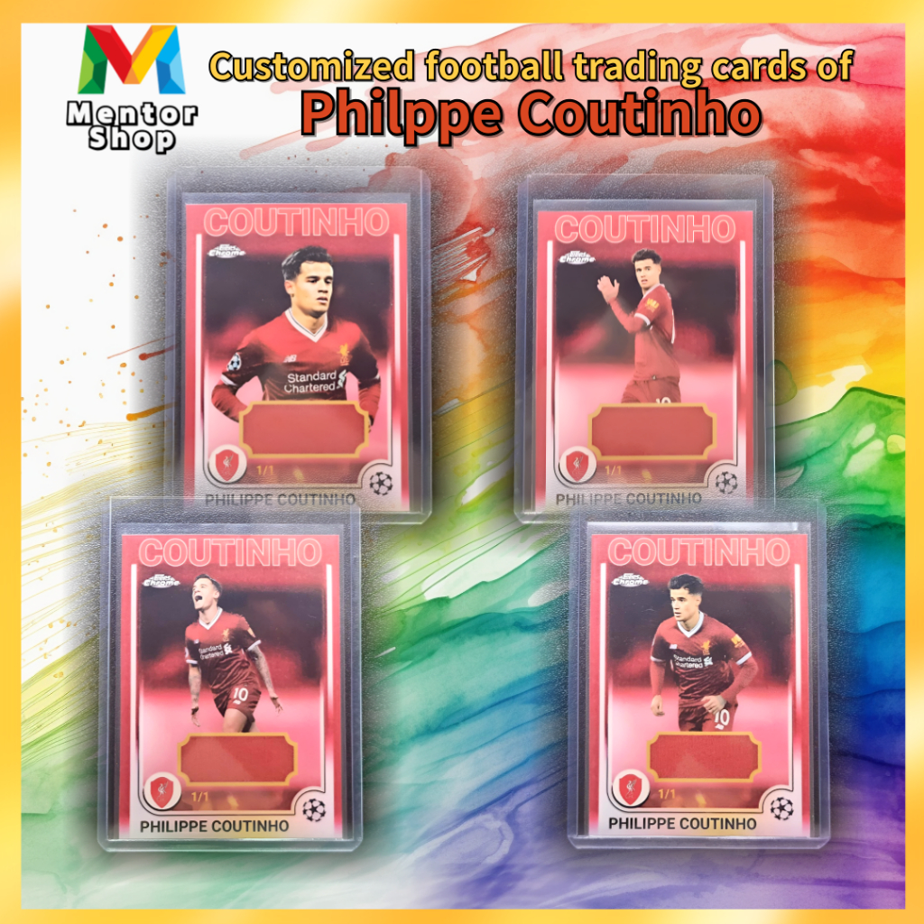 [Mentor Shop] Philippe Coutinho Custom Facsimile Signature Card 4-Card ...