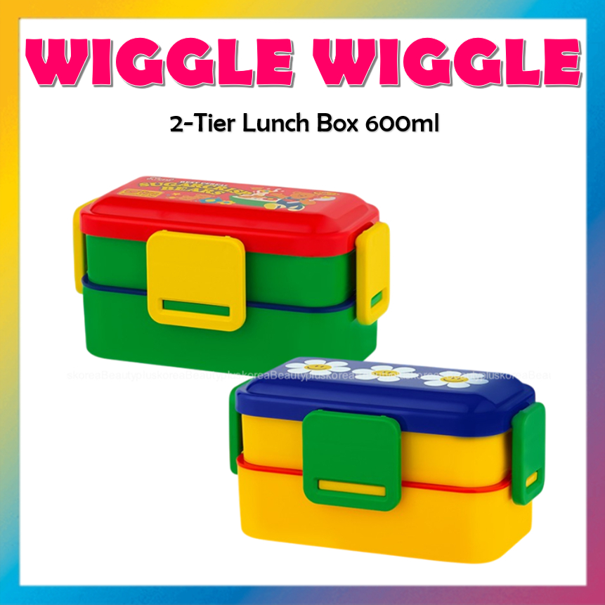 [WIGGLE WIGGLE] 2-Tier Lunch Box 600ml (Smile We Love / Cereal ...