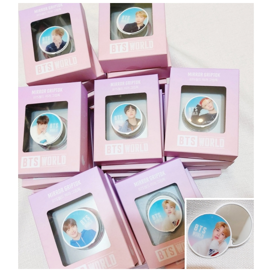 BTS WORLD Authentic Mirror Griptok | Member Version | Unopened | Shopee ...