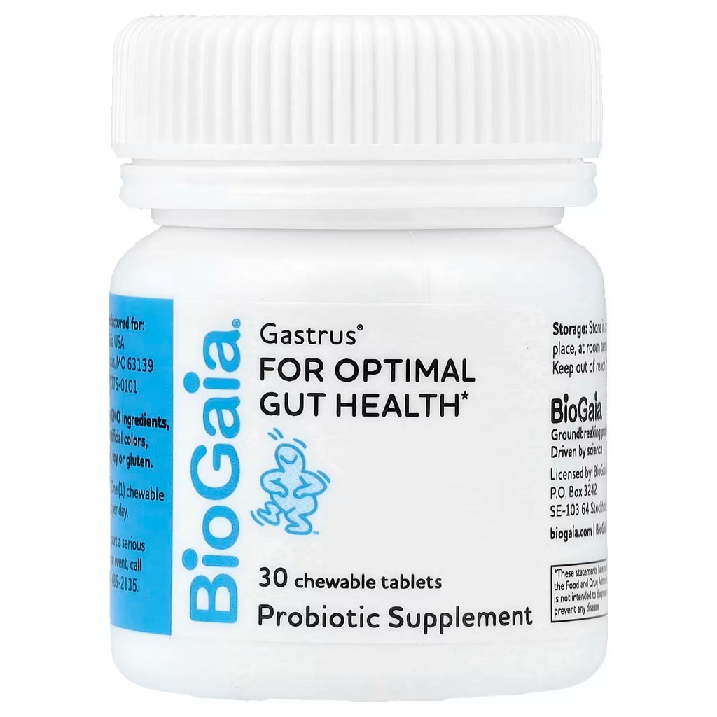 [BioGaia] Gastrus Probiotic Supplement | 30 Chewable Tablets | Shipping ...