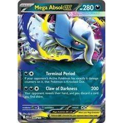 Pokemon TCG Card Mega Absol EX MEG Mega Evolutions 086/132 Double ...
