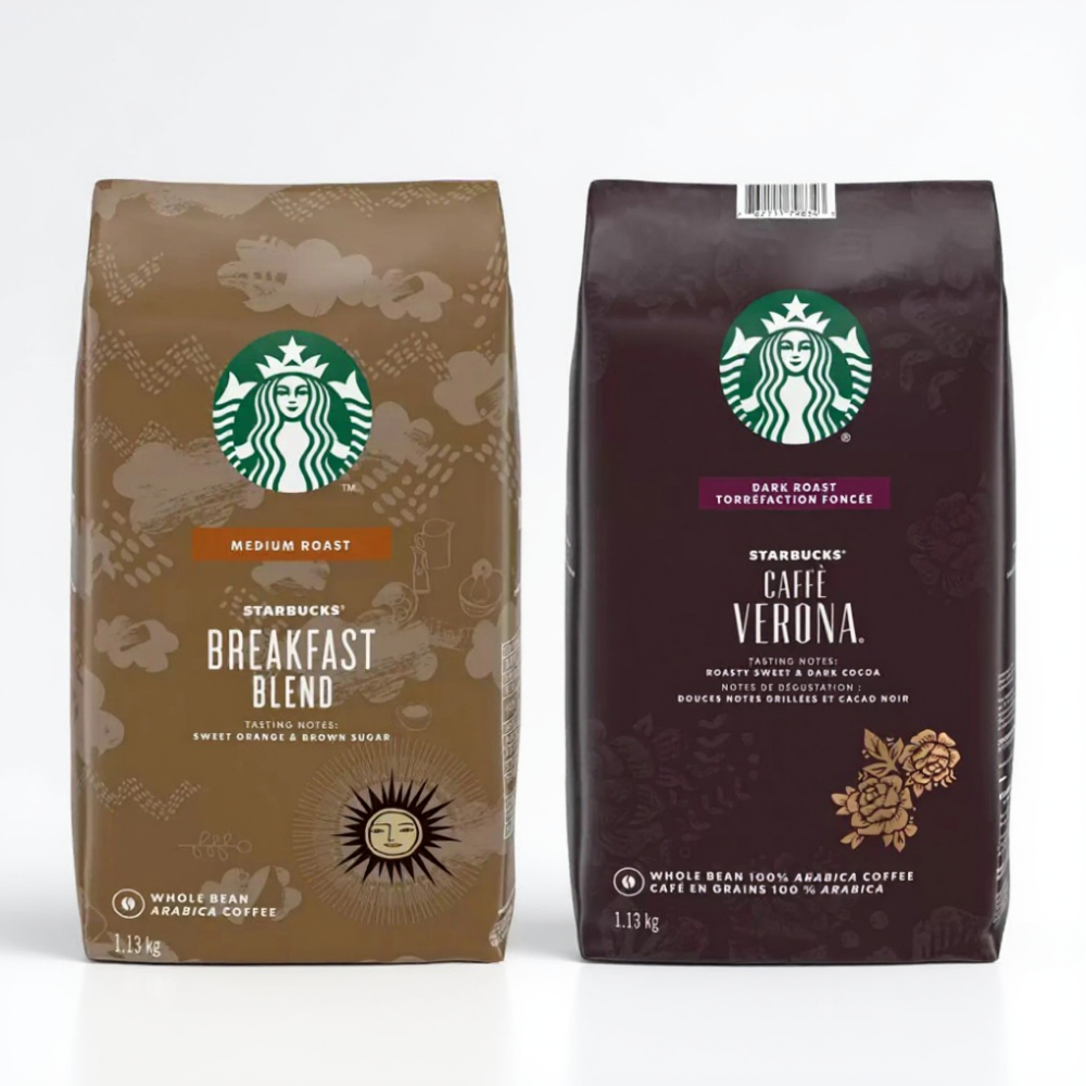 STARBUCKS Whole Bean Coffee 1.13kg | Breakfast Blend Medium Roast ...