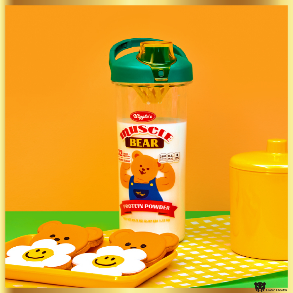 LocknLock × Wiggle Wiggle Muscle Bear Shake Tumbler 700ml, Tritan ...