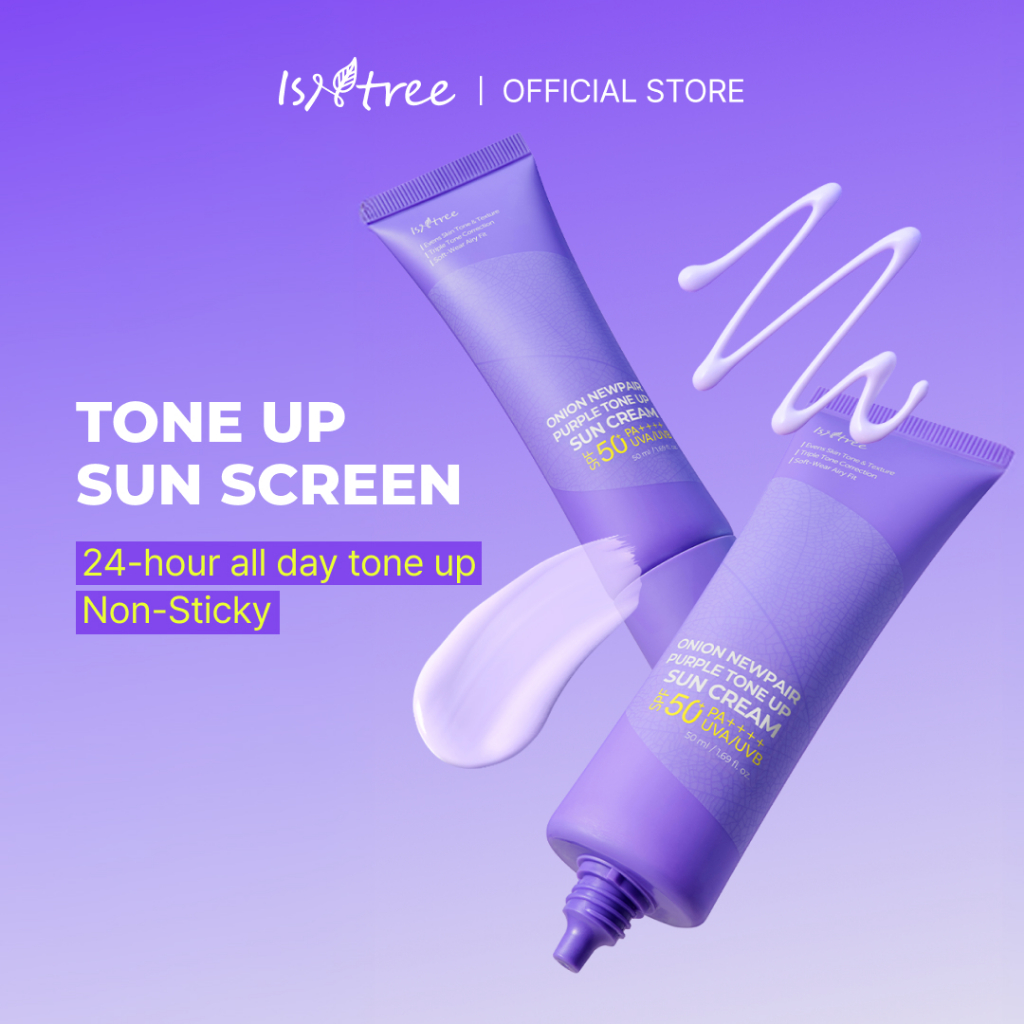 [NEW] Isntree Onion Newpair Purple Tone Up Sun Cream 50ml | SPF50+ PA ...