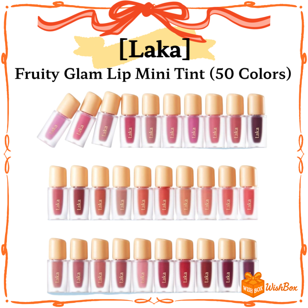 Laka Fruity Glam Mini Lip Tint (50 Colors) | Shopee Philippines