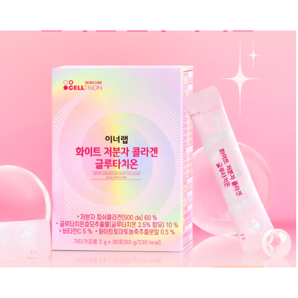 [Celtrion] INNERLAB White Low Molecular Collagen + Glutathione Stick ...