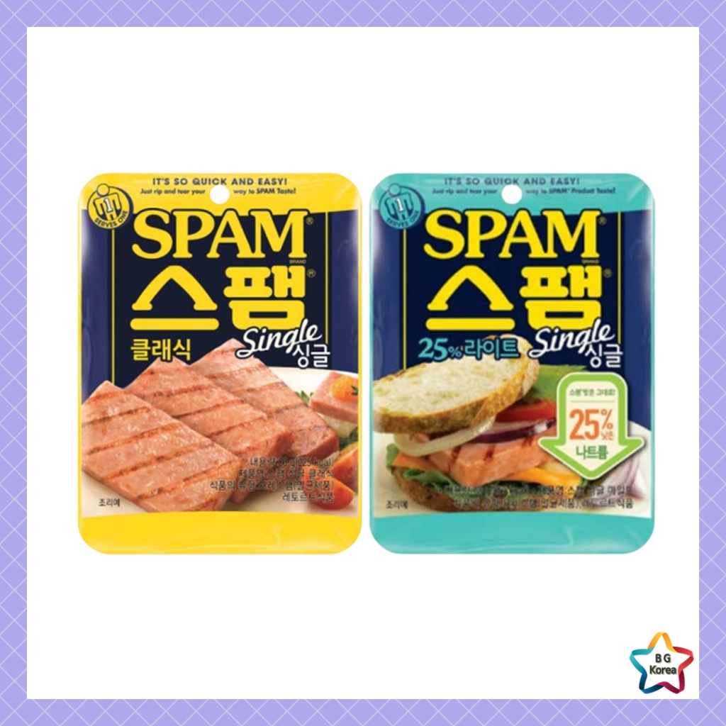 Spam Single Classic Light 80g Korean Luncheon Meat Ready to Eat ...