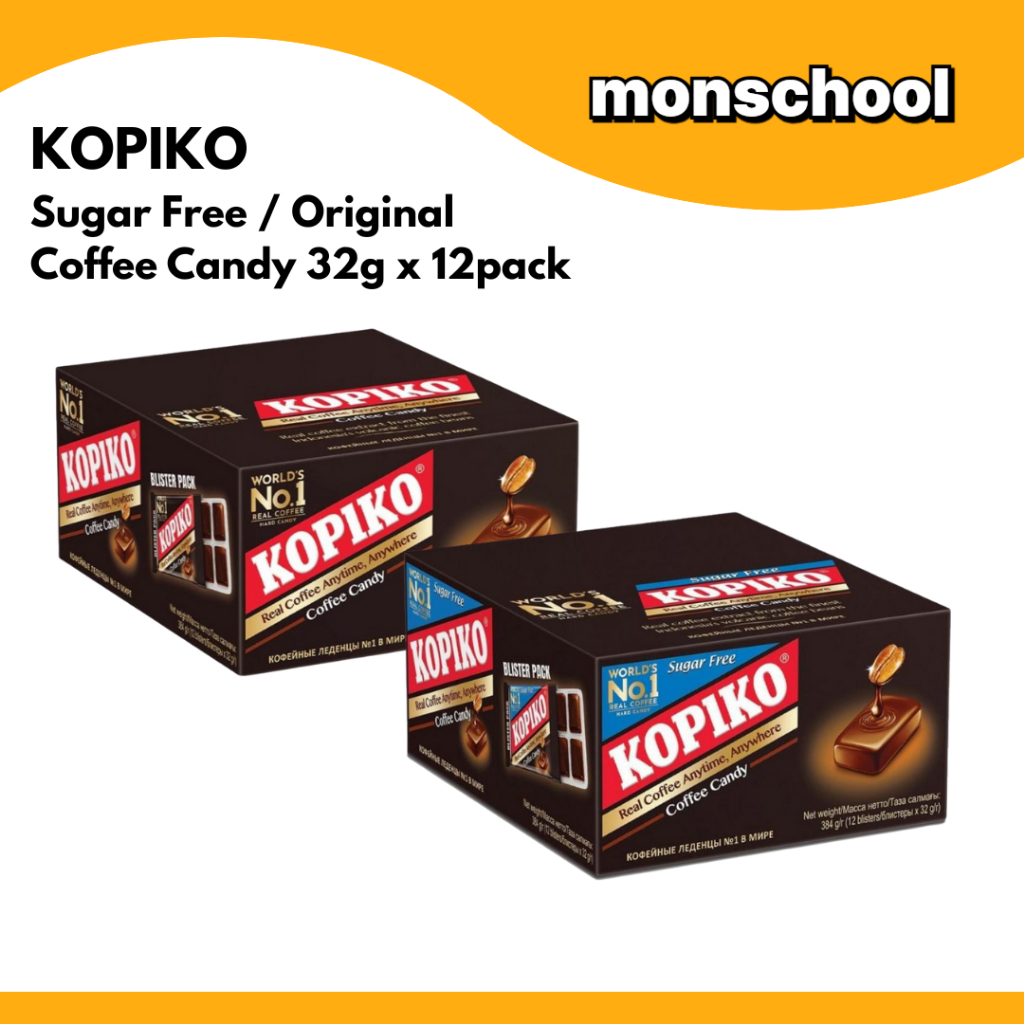 Kopiko Coffee Candy Box 12x32g | Original Cappuccino Sugar Free ...