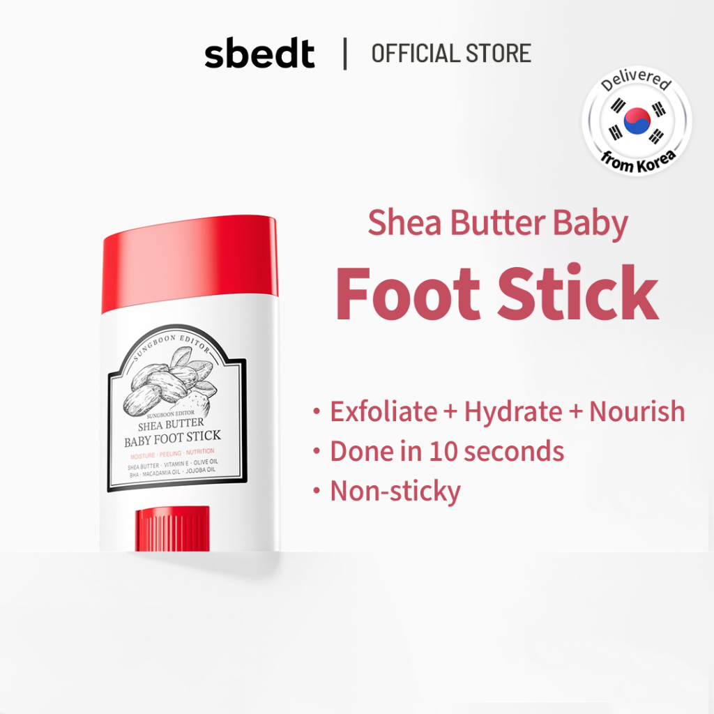 [SUNGBOON EDITOR] SBEDT Shea Butter Baby Foot Stick 20g | Shopee ...