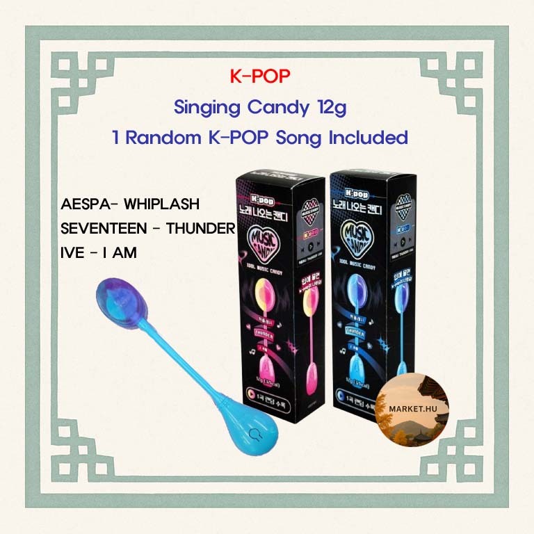 K-POP Singing Candy 12g Peach and Lemon Flavors. 1 of 3 songs randomly ...