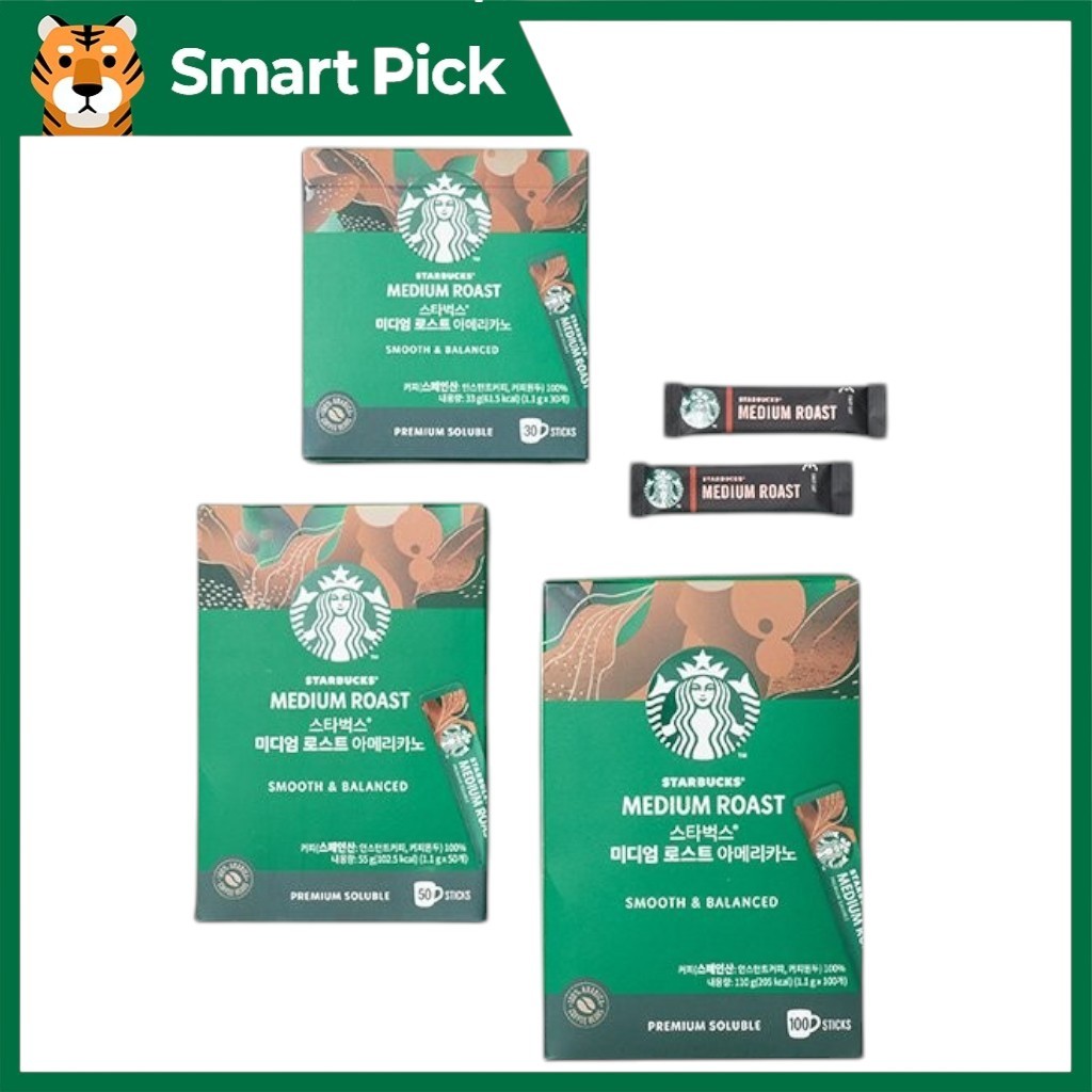 Starbucks Americano Instant Coffee Sticks_Medium Roast, Blonde Roast ...