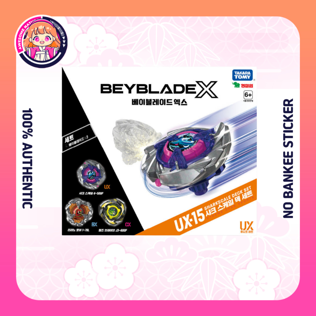 [Takara Tomy] Beyblade X UX-15 Sharkscale Deck Set (Korean Version ...