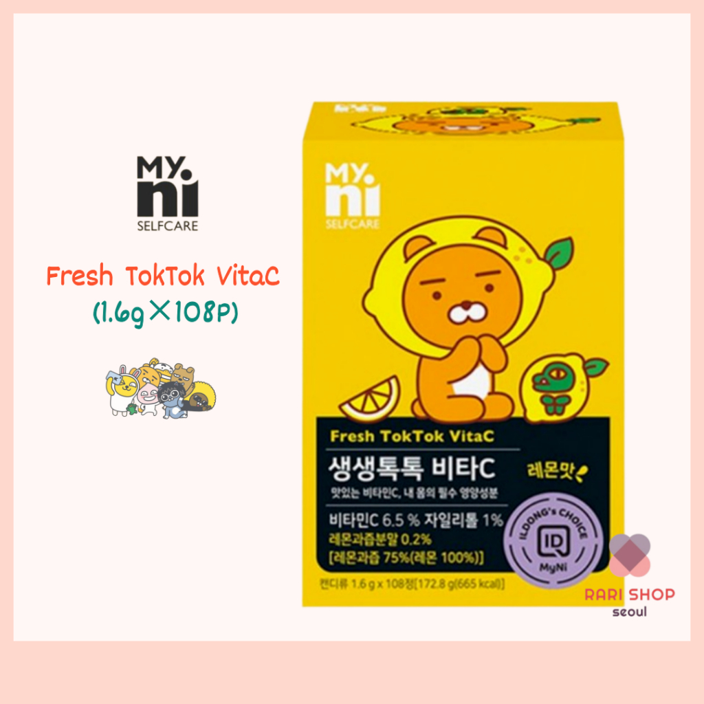 [Ildong-Myni] Myni Fresh TokTok VitaC (108 tablets) Chewable Vitamin C ...