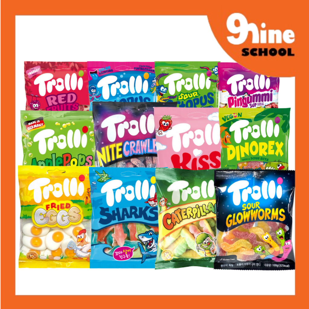 [Trolli] Popular Jelly Gummy Candy Series 100g | Variety Pack Sour ...