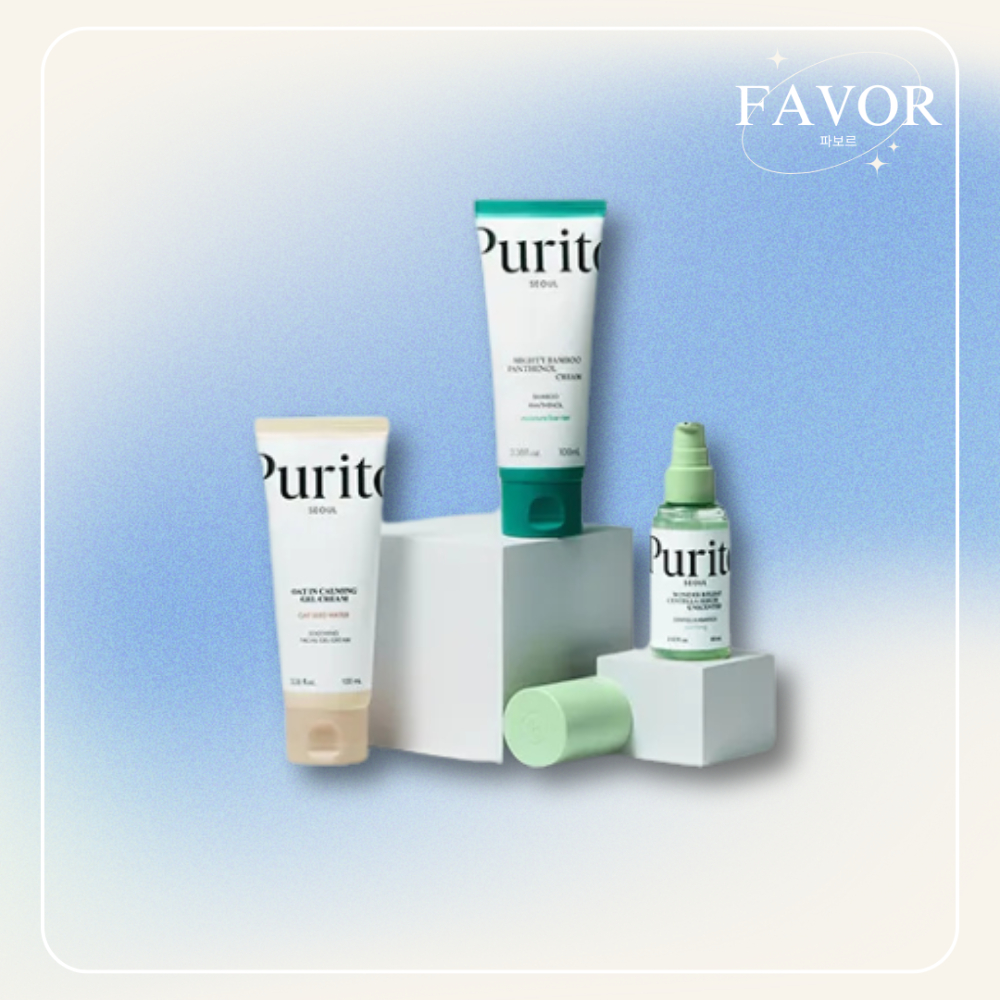 PURITO Mighty Bamboo Panthenol Cream 100ml /Oat-In Calming Gel Cream ...