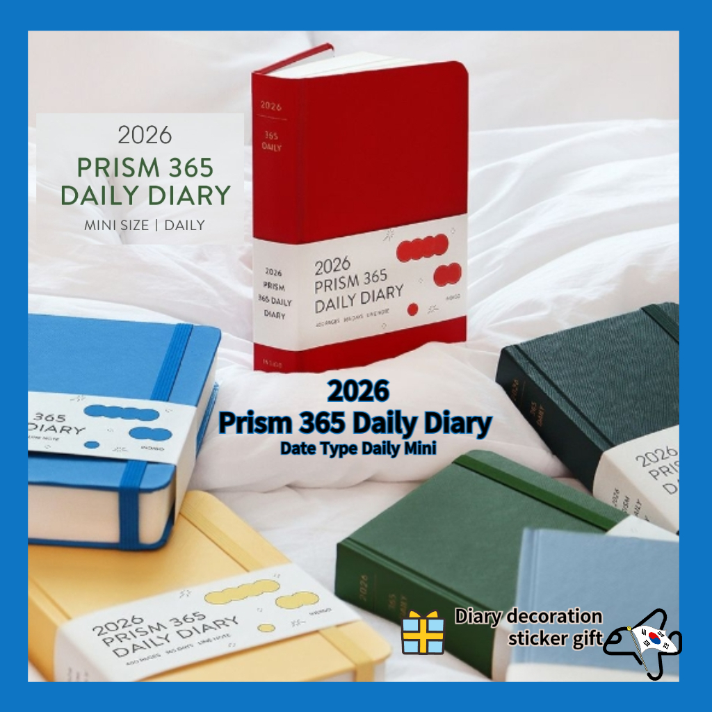 Indigo 2026 Prism 365 Daily Diary Date Type Daily Mini Diary/Korean ...