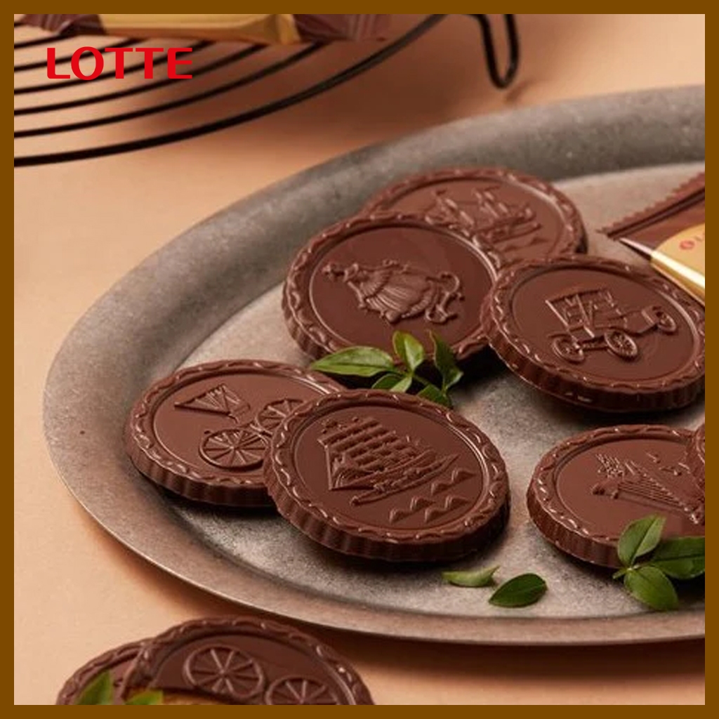 [Lotte] Binch Chocolate Premium Cookies/Biscuits 102g Korean Snack ...