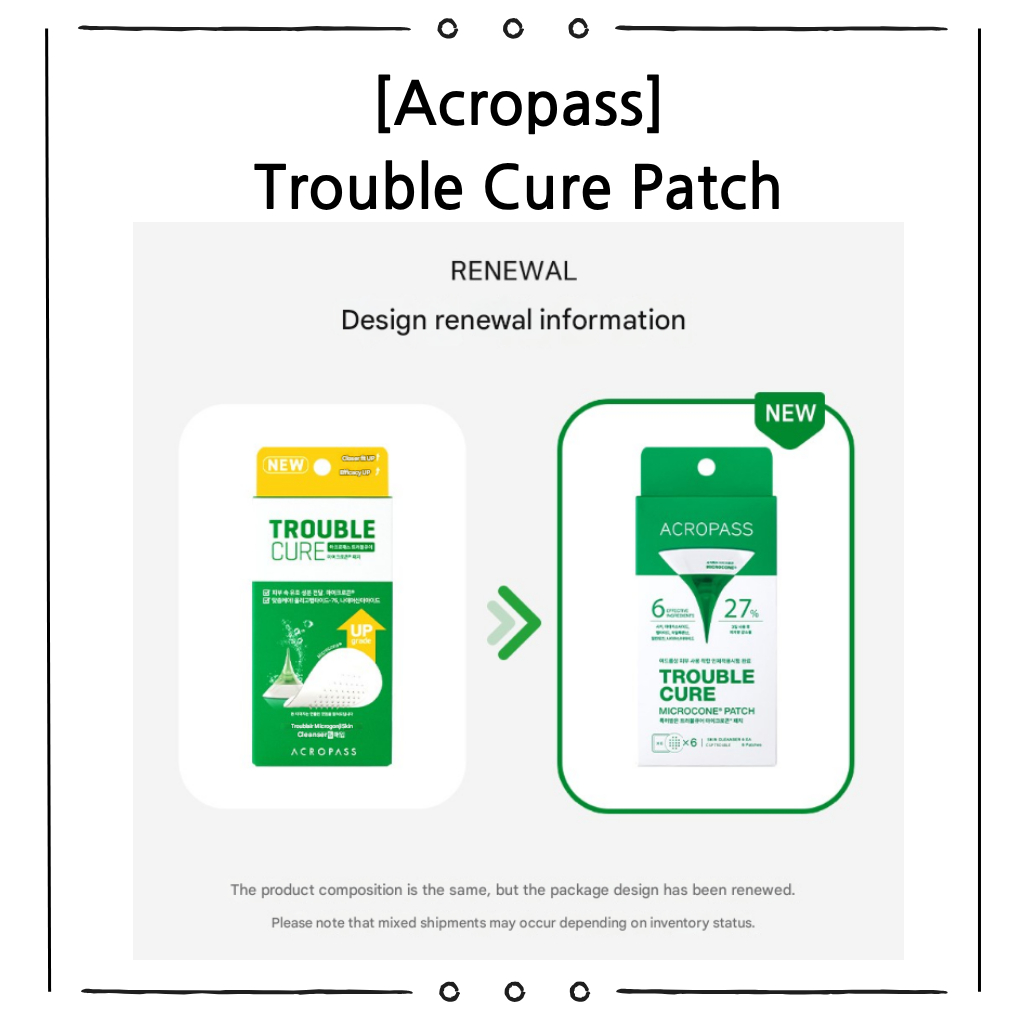 Acropass Trouble Cure Patch | Micro-Needle Pimple Patch | Intensive ...