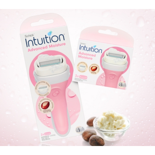 Schick Intuition Advanced Moisture Women’s Razor Shea Butter Pink ...