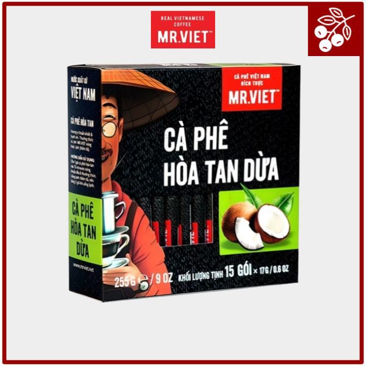 Mr. Viet Instant Coconut Coffee — 17g × 15 sticks (Vietnamese Coconut ...