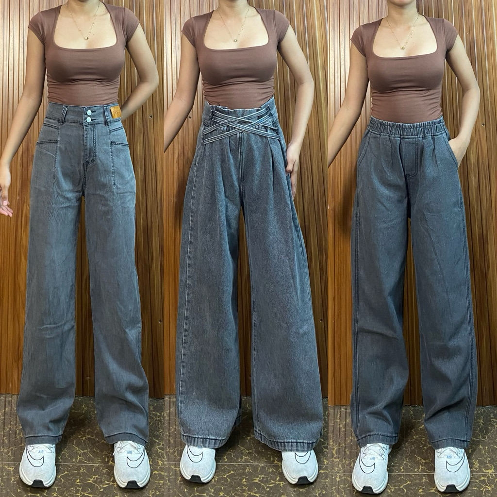 New arrival 8.8 DENIM Pants, BAGGY pants mix Straightcut pants Preloved ...