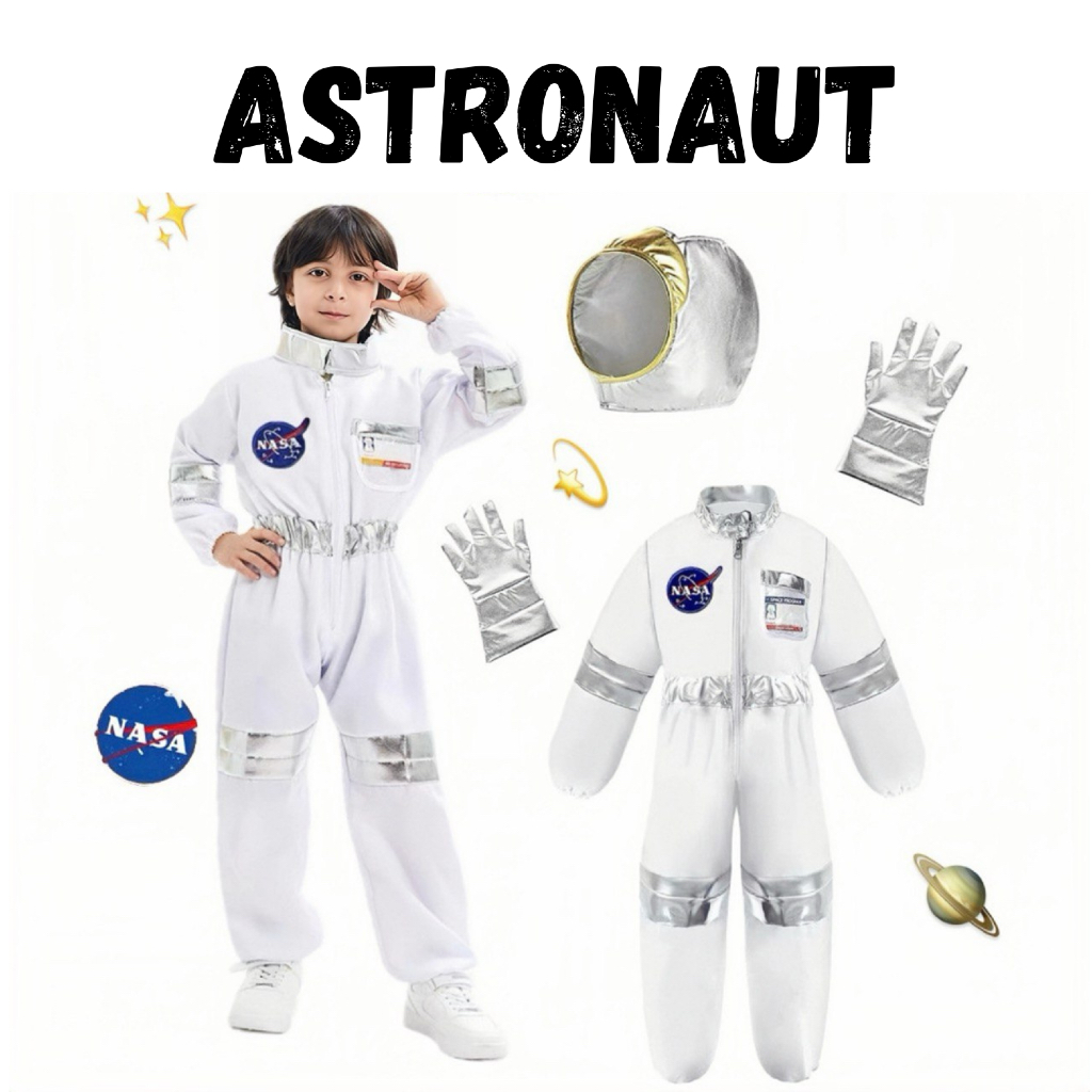 SG Seller] Kids NASA Astronaut Costume Set - Space Exploration Suit ...