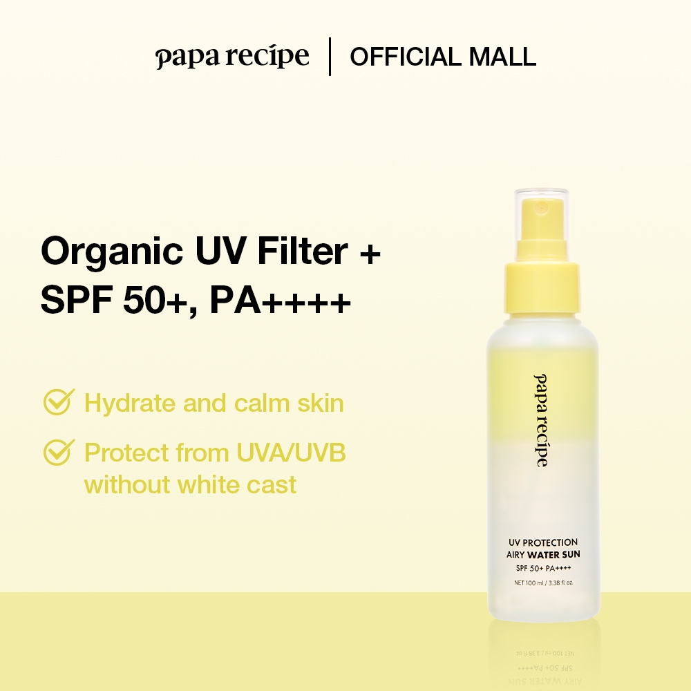 papa recipe UV Protection Airy Water Sun (100ml) | Shopee Philippines
