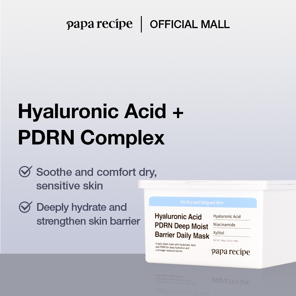 papa recipe Hyaluronic Acid PDRN Deep Moist Barrier Daily Mask (350g ...