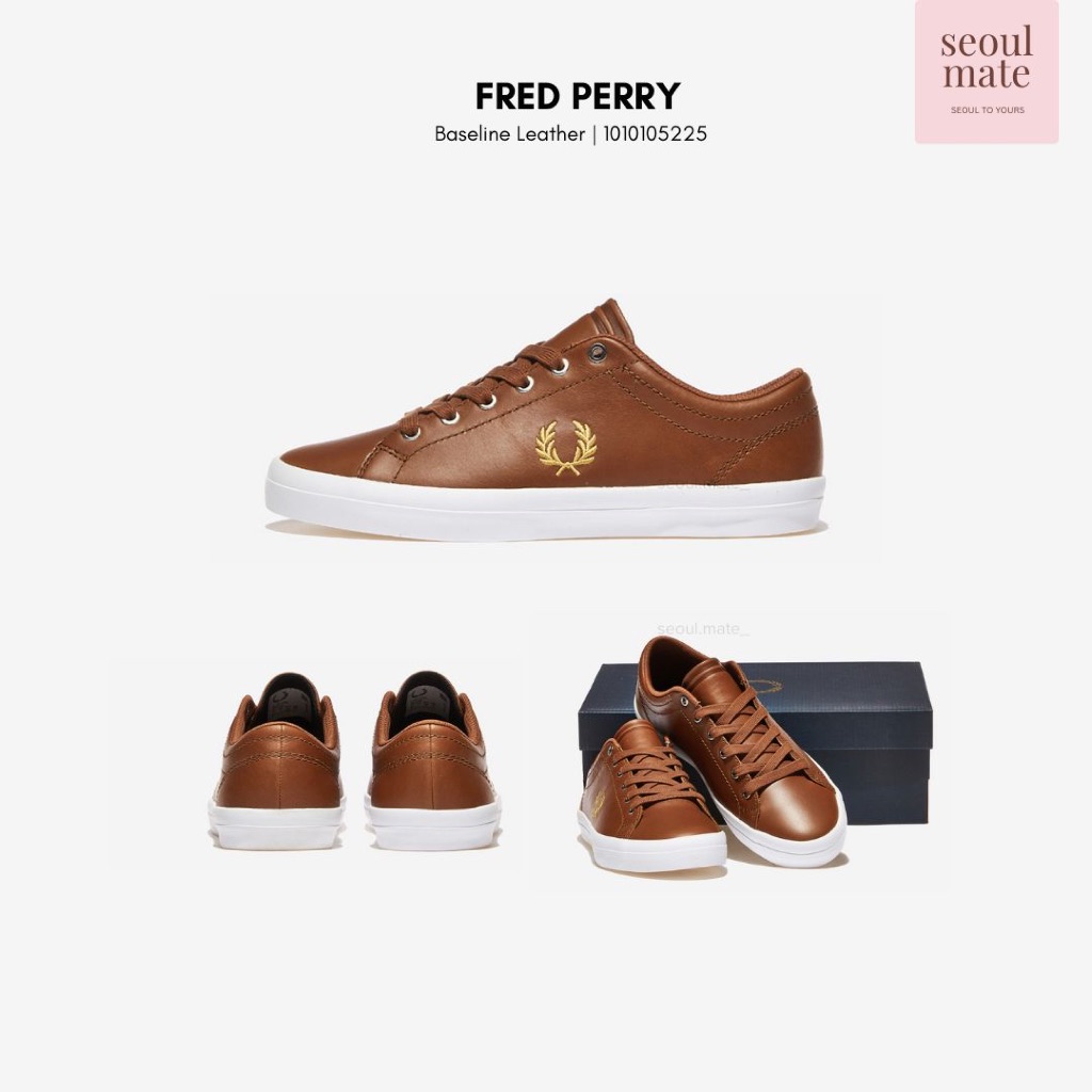 [ from South Korea ] FRED PERRY Baseline Leather Men's Sneakers B7311 ...