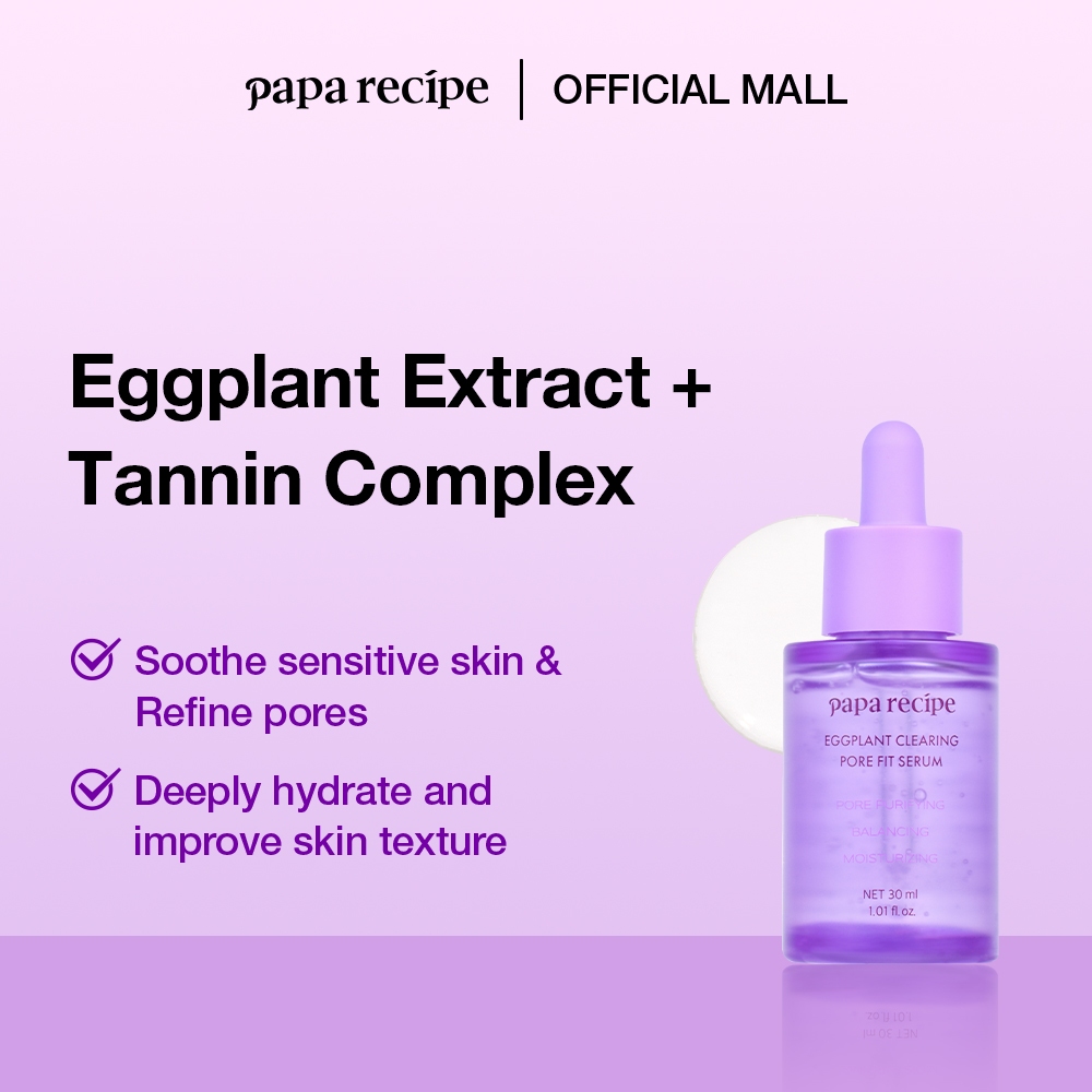 papa recipe Eggplant Clearing Pore Fit Serum (30ml) | Shopee Philippines
