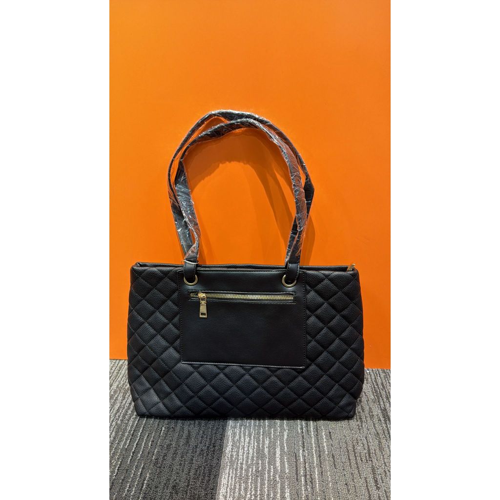Moda Paolo Ladies Tote Bag In Black (S010FS) | Shopee Philippines