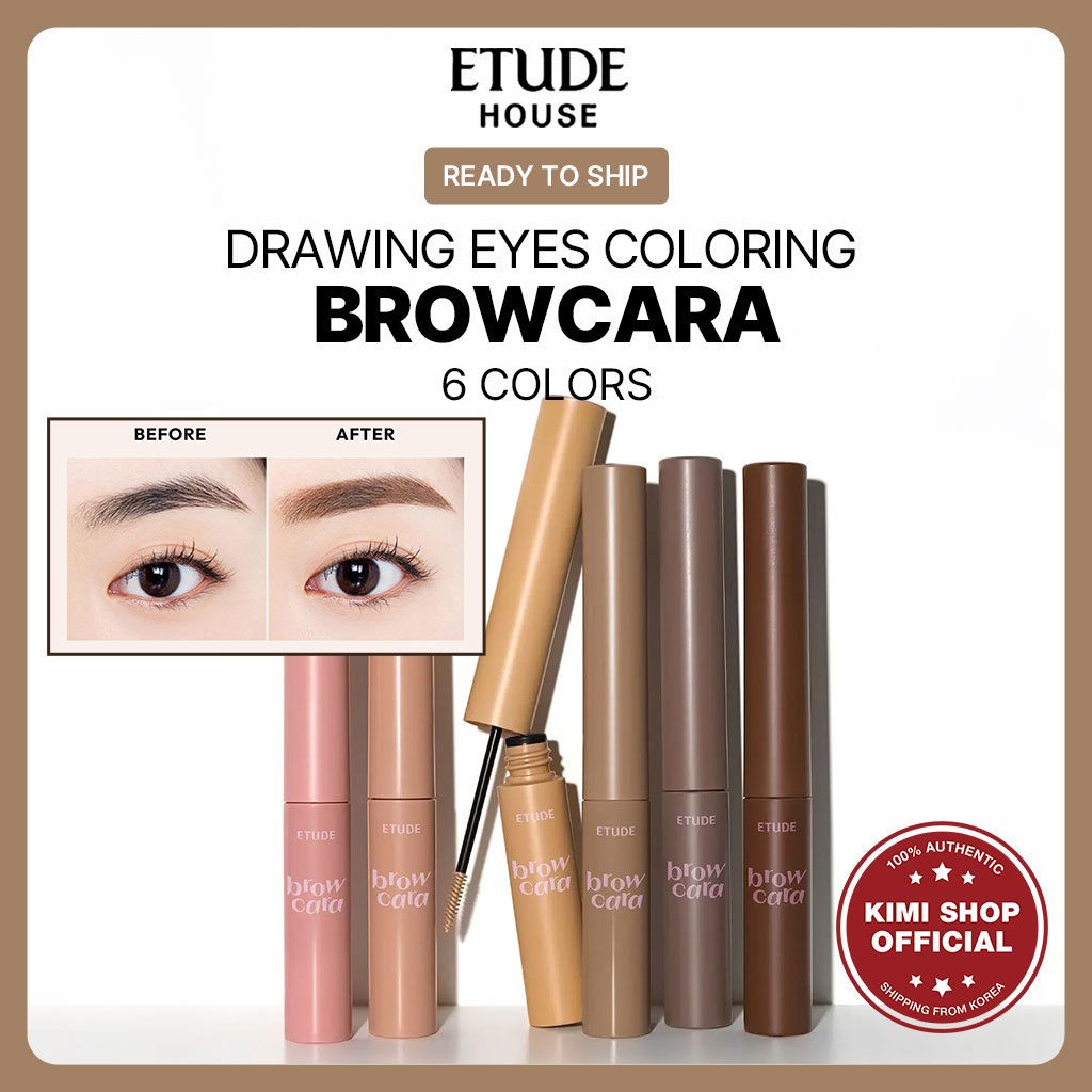 [ETUDE] NEW Drawing Eyes Coloring Browcara 5g 6Colors Brow Mascara ...