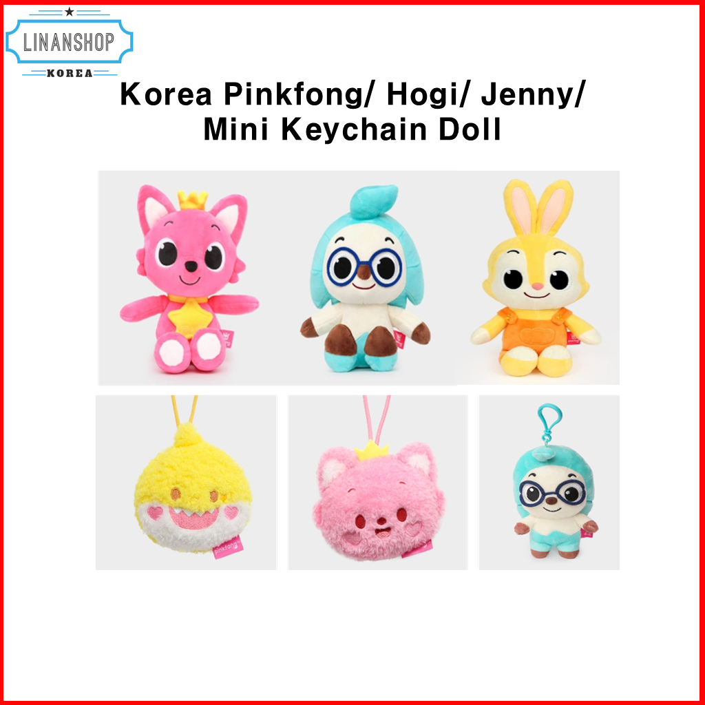 KOREA Pinkfong / Hogi / Jenny / Poki Baby Kids Attachment Doll (30cm ...