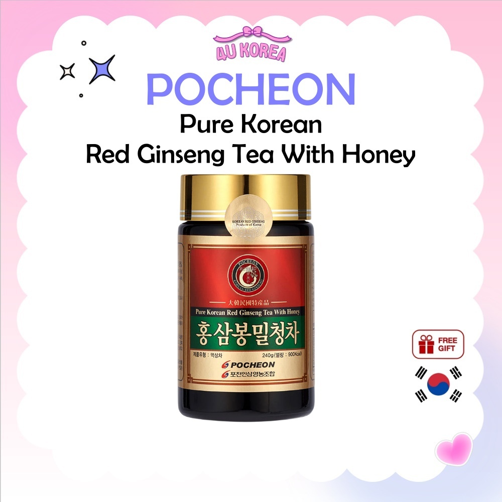 POCHEON Pure Korean Red Ginseng Tea With Honey 240g / K-FOOD | Shopee ...